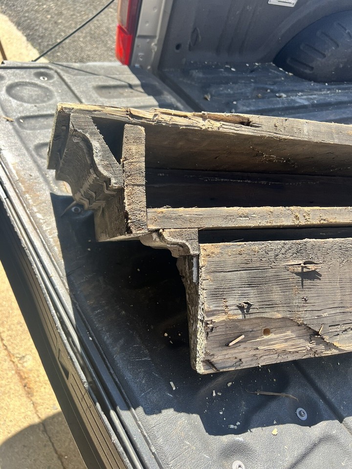 c1870 victorian window header pediment Italianate beefy 57” L x 11”d x ...