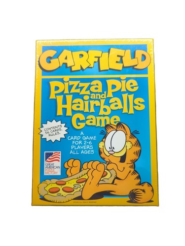 Vintage Garfield Pizza Pie & Hairballs Card Game Great American Puzzle ...
