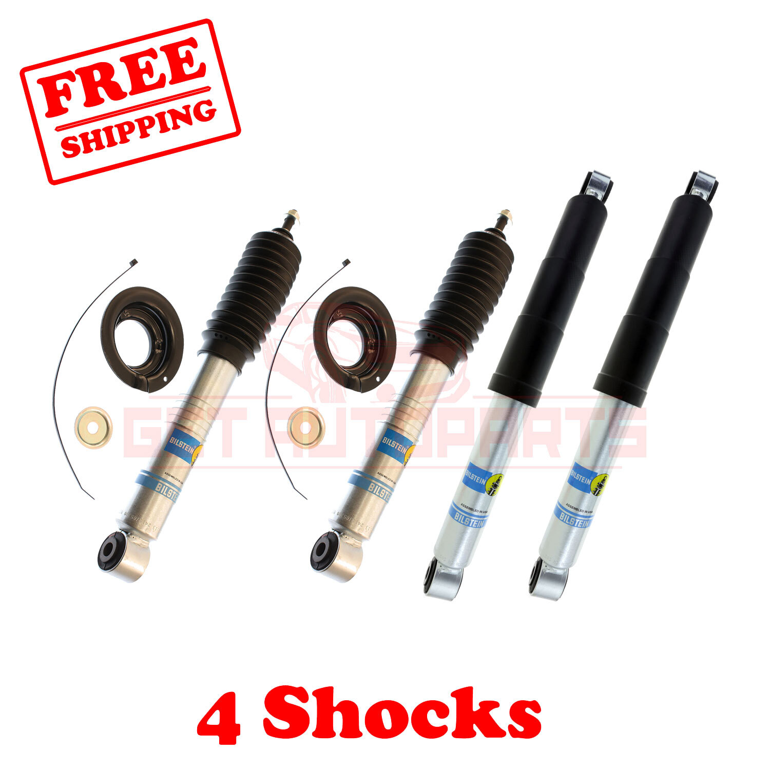 Kit 4 Bilstein 5100 0-2" Front 0-1"Rear lift shocks for NISSAN Xterra ...