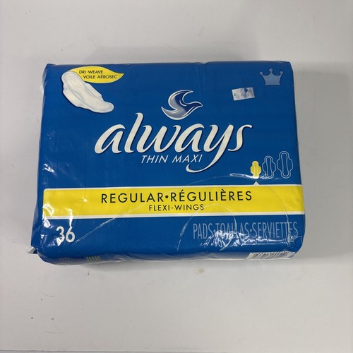 Vintage 2001 Always Maxi Regular Pads 36 Count Flexi Wings SEALED | eBay
