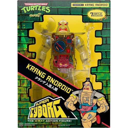 Super7 Super Cyborg Teenage Mutant Ninja Turtles Kang Android Clear 11 ...