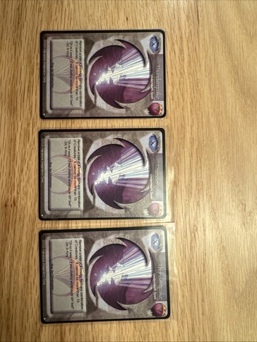 Magi Nation Duel - 3x Thunderquake - Limited CCG Card | eBay