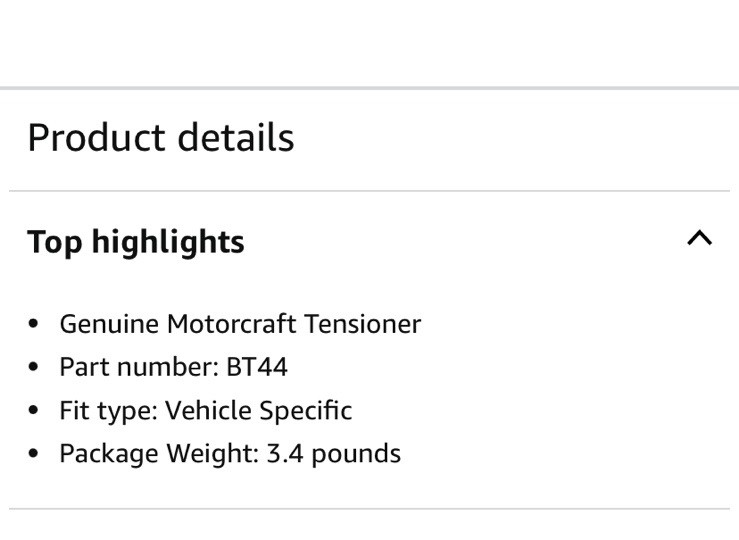 Auto Belt Tensioner Motorcraft BT44 | eBay