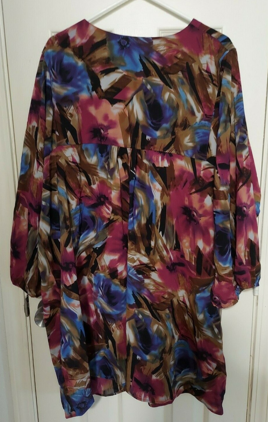 Lane Bryant Icon Collection Floral Plus Shirt Sz 28 - Gem