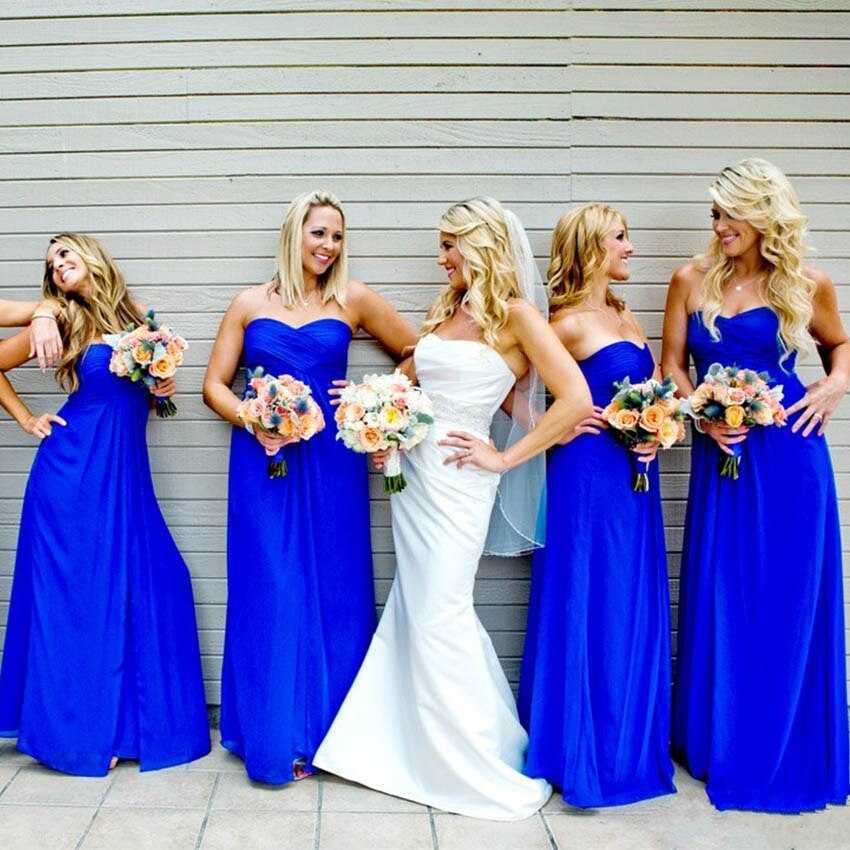 Royal Blue Bridesmaids Dresses