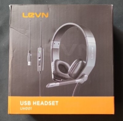 NEW! NIB! Levn Usb Headset Uh001 Teams Zoom Mic And Speakers | eBay