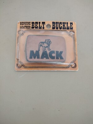 Vtg Mack Trucks Leather Belt Buckle in Original Package | eBay
