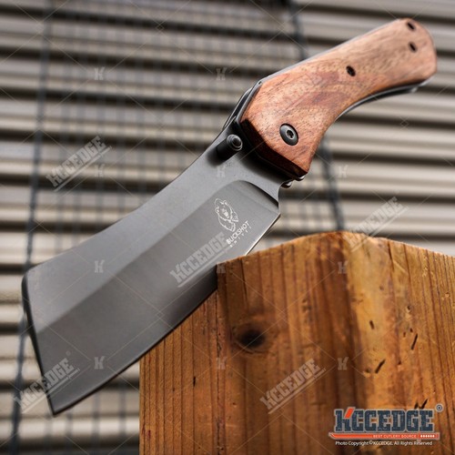 8" Tactical CLEAVER Pocket Knife Razor Assisted Open Folding Blade | eBay