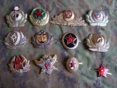 The Soviet Union USSR Army Cap Hat Red Star Pin Badge Cockade ...