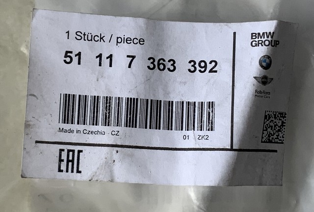 BMW OEM 2015 428i Gran Coupe Front Bumper Grille-tow Eye Cap ...