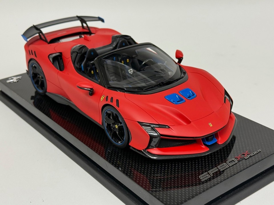 1/18 MR Collection Ferrari SF90 XX Spider Rosso " Red " Le Mans Matte ...