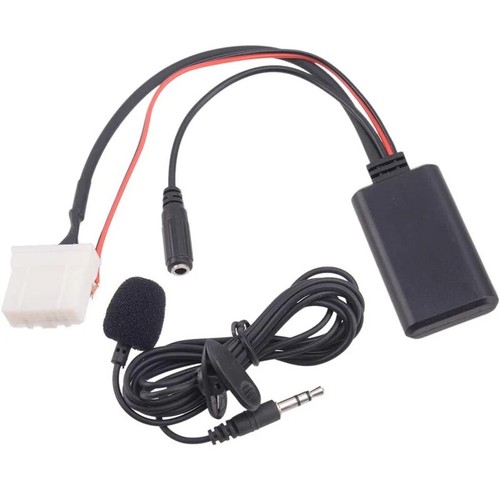 Car Bluetooth AUX Audio Cable Adapter Mic For Mazda 3 5 6 MX-5 RX-8 ...