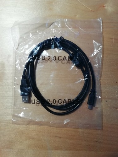 USB 2.0 A-Male to Mini-B Charging Cable Lead 1.25 m / 4ft with Ferrite ...