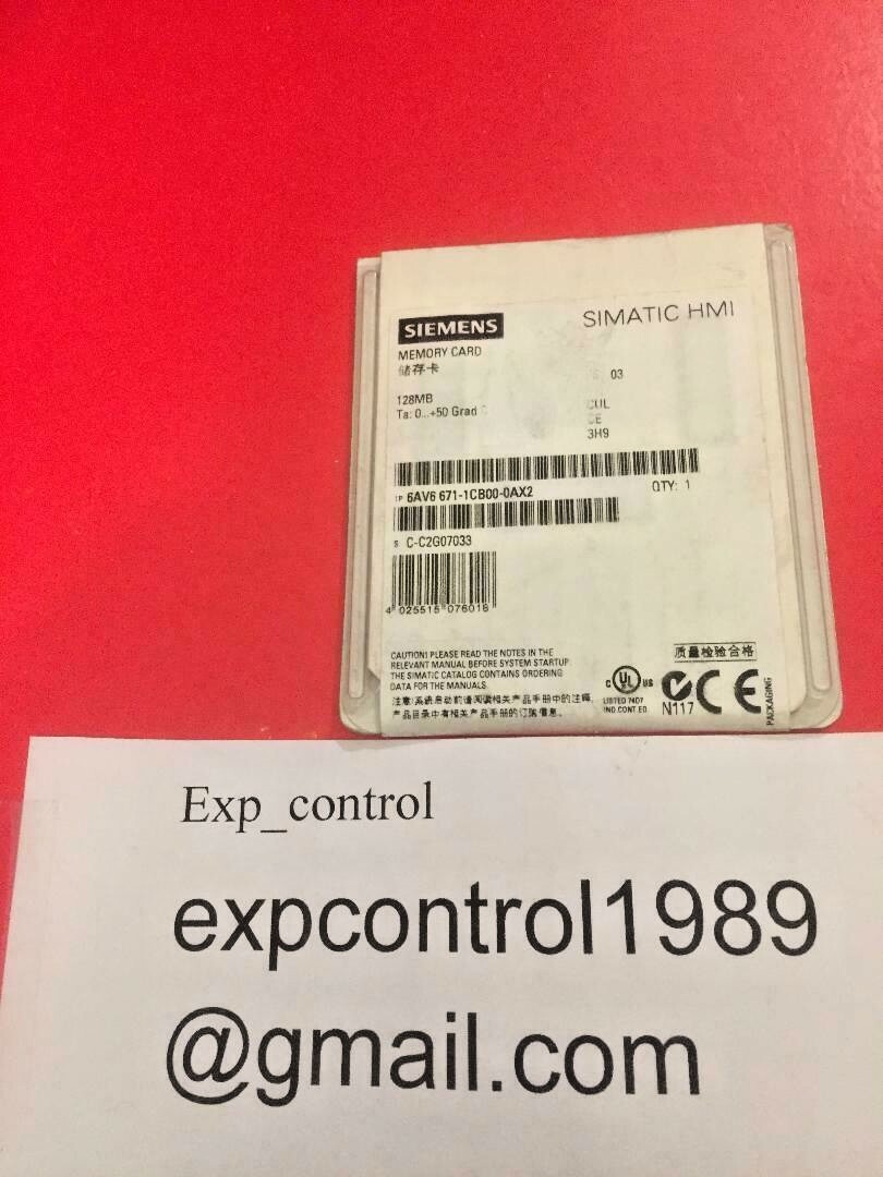 6AV6671-1CB00-0AX2 Siemens SIMATIC HMI MMC Card, Multimedia Card, 128MB ...