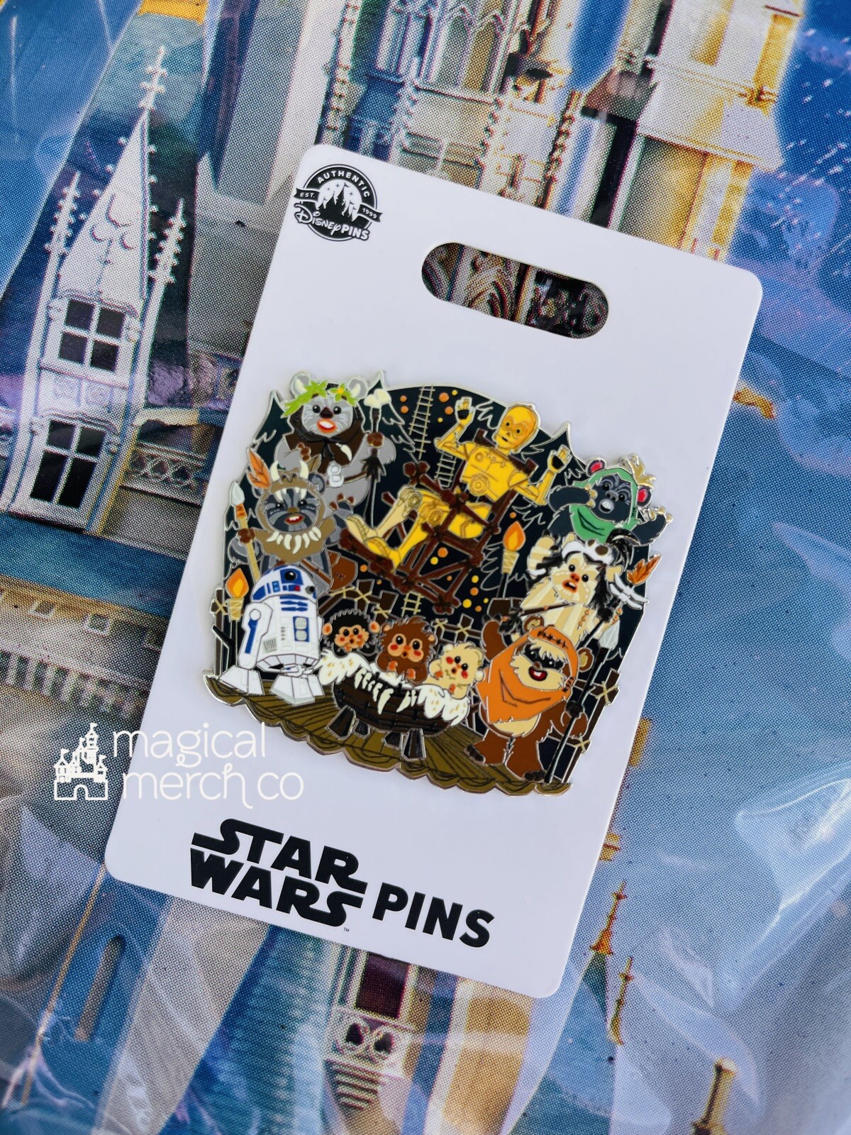 2023 Disney Parks Star Wars Family Cluster Pin Endor Ewoks C-3PO R2-D2 ...