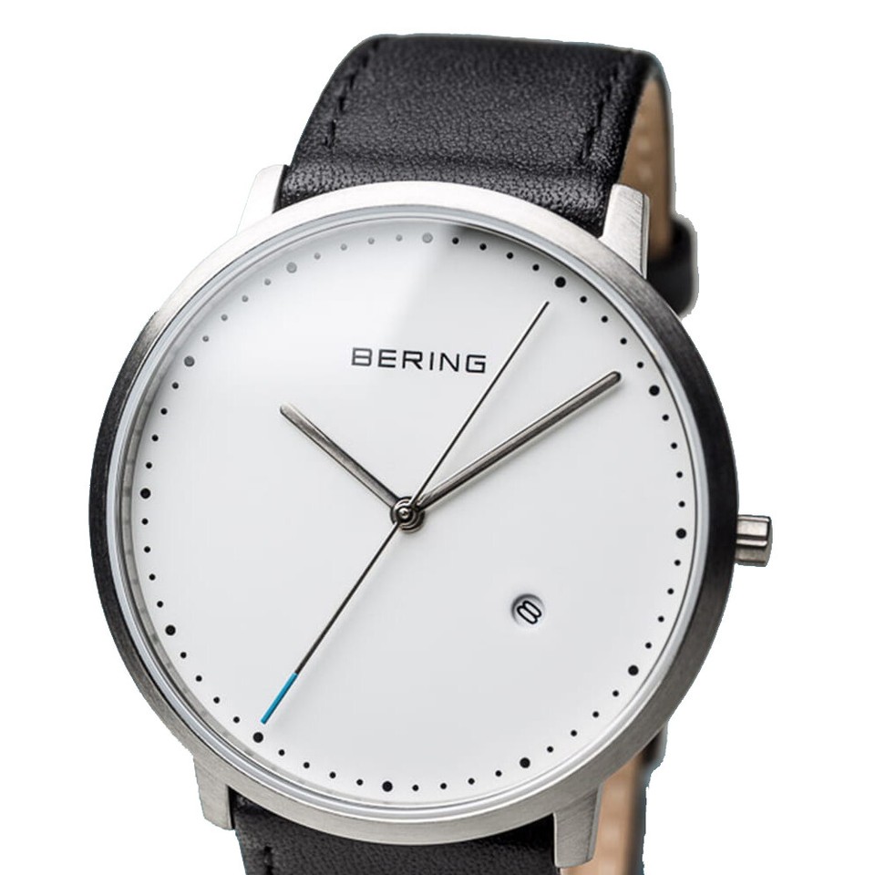 Bering Time Classic Silver Steel Case with White Dial Unisex Watch ...