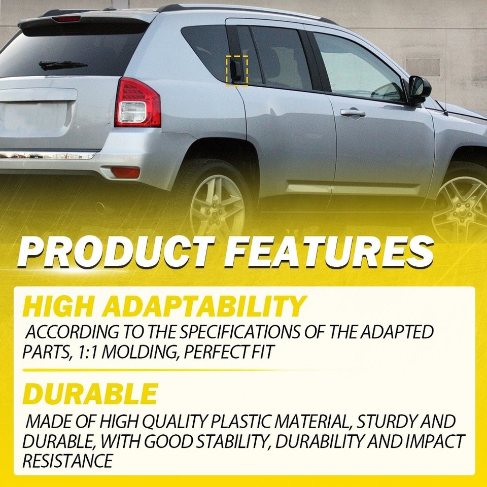 For 2007 08 09-2016 Jeep Compass Exterior Door Handle Rear Passenger ...