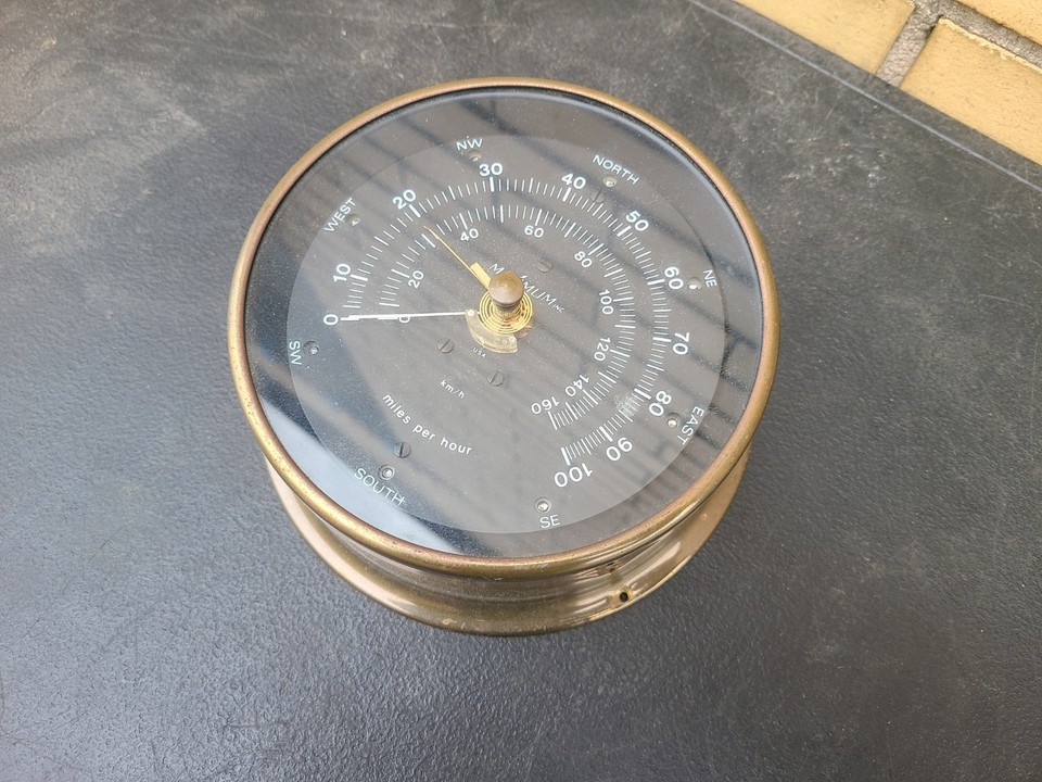 Maximum Weather Instruments Wind Speed & Direction Black Gauge | eBay