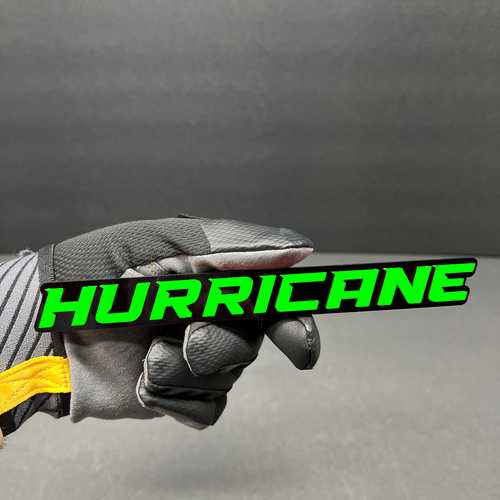 (1PC) HURRICANE Custom Text 3D Car Emblem – Multicolor Acrylic Car ...