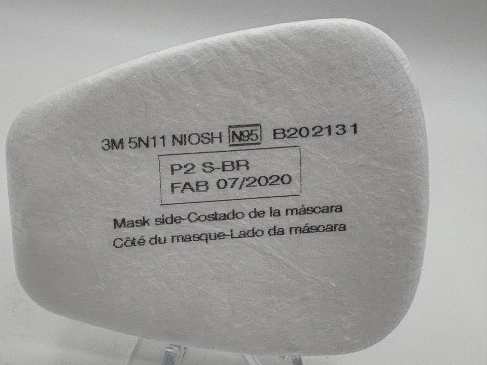 OEM CASE of 3M 5N11 N95 Replacement Particulate Filter - Respirator 10 ...