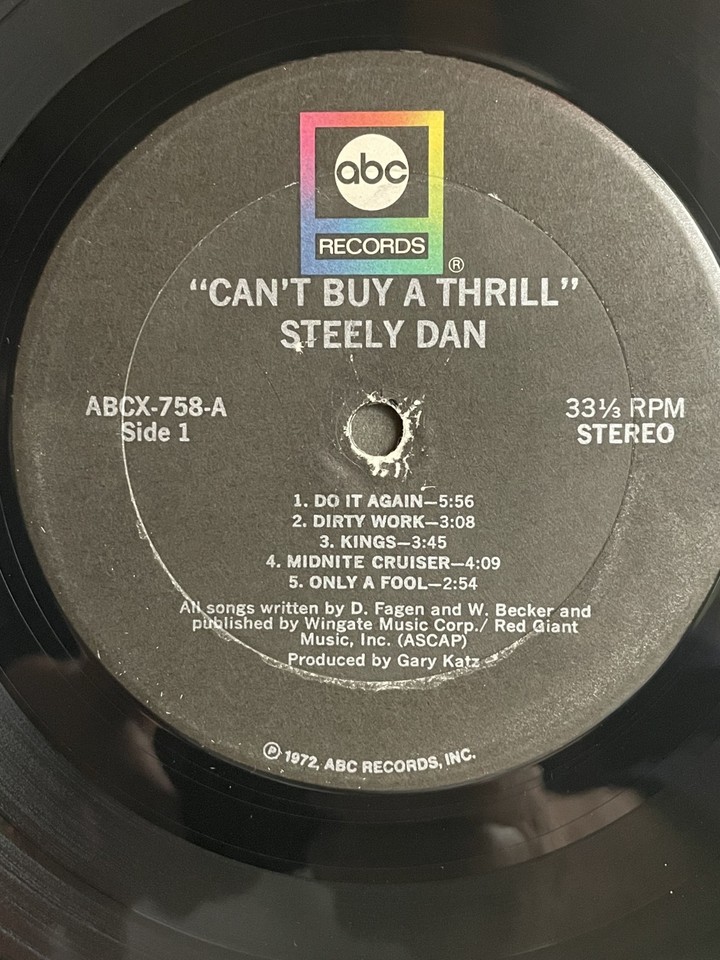 Steely Dan Can't Buy a Thrill 1972 LP ABCX 758 First Press VG+ | eBay