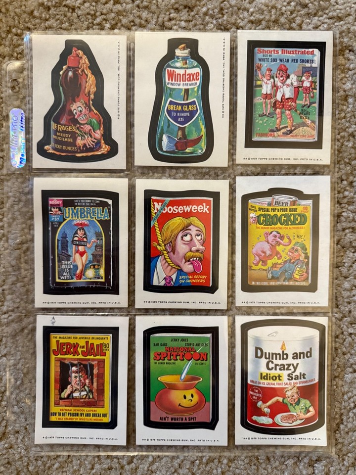 1975 Topps Wacky Packages Series 13 Complete Set 30/30 VG+ Complete ...