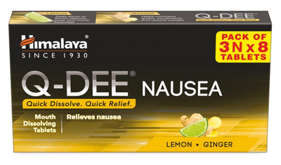 Hemalaya Q-DEE NAUSEA tablets use for Motion Sickness Relief 3NX8'S ...