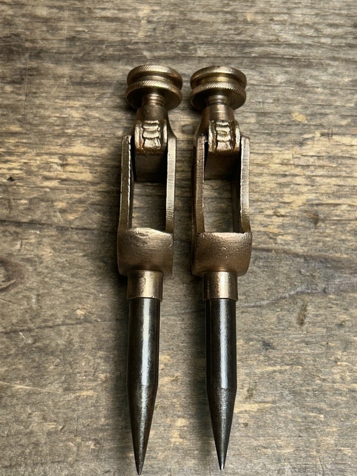 Vintage Set of Stanley No. 2 Brass Trammel Points | eBay