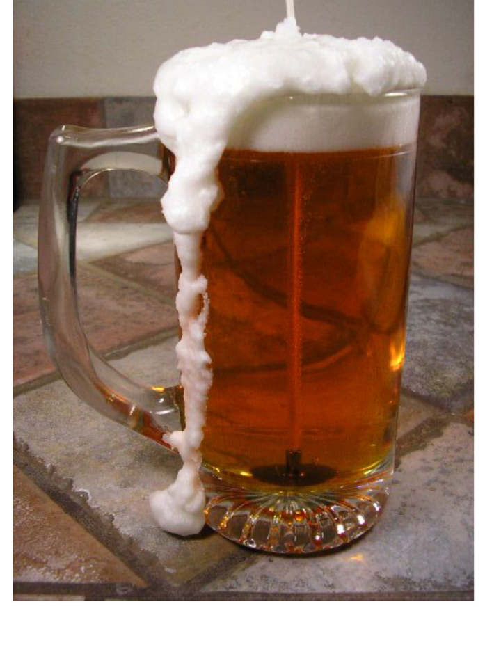 Realistic Gel Beer Candle | eBay