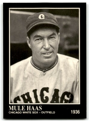 1991 CONLON COLLECTION TSN MULE HAAS CHICAGO WHITE SOX #323 | eBay