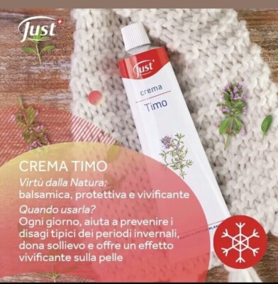 Crema Timo Just Da 100 Ml Tosse , Febbre , raffreddore 100%naturale ...