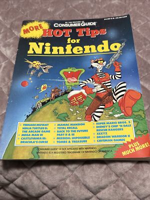 More Hot Tips For Nintendo (1991) Consumer Guide Book | eBay