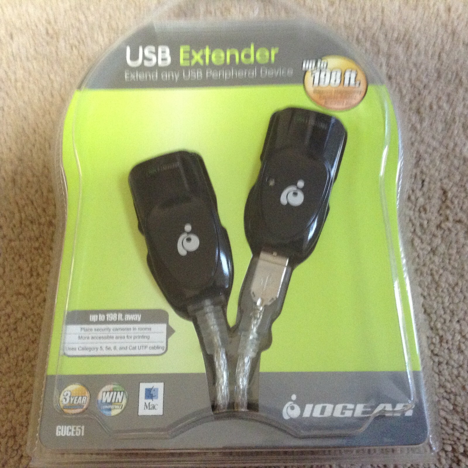 IOGEAR USB EXTENDER UP TO 198 FT. GUCE51 - NEW IN PACKAGE | eBay