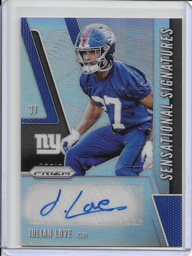 2019 PANINI PRIZM JULIAN LOVE AUTO #SE-JUL SENSATIONAL SIGNATURES | eBay