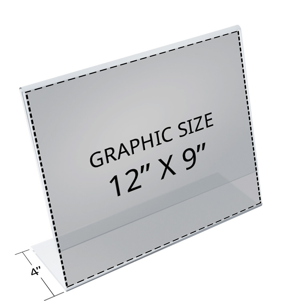Azar Displays Angled L-Shaped Frame 12"x 9''High, 10-Pack | eBay