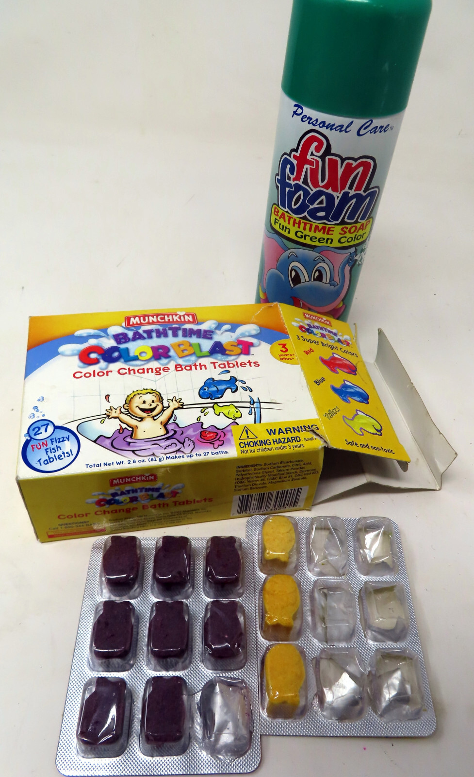 Bathtime Fun Foam Soap Green Munchkin Color Change Tablets | eBay