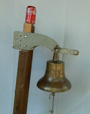 Antique Brass Bell Locomotive Train Bell USATC United States Railroad ...