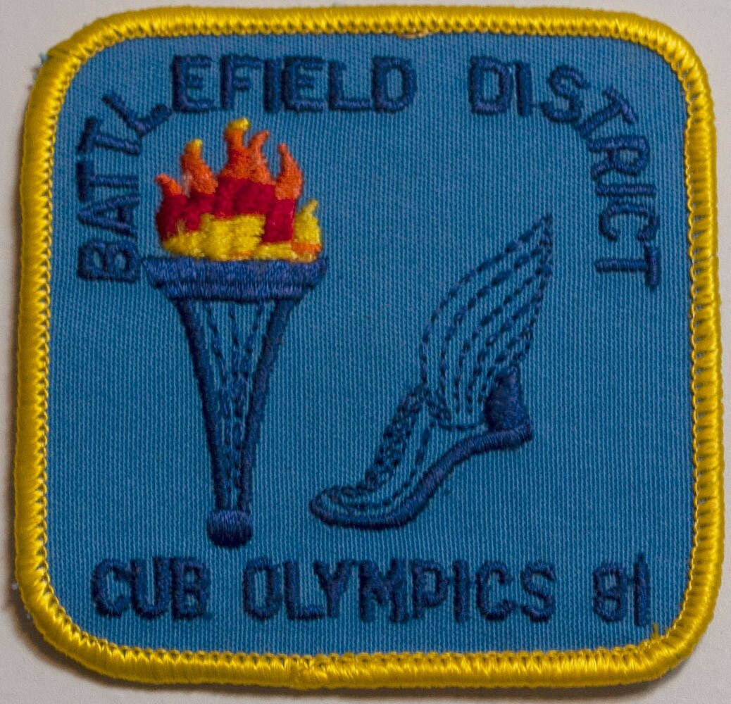 Battlefield District Cub Olympics 1981 Patch Boy Scouts of America BSA ...