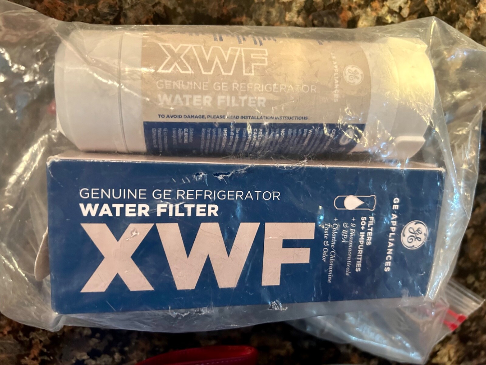 2 Pack GE XWF Replacement XWF Appliances Refrigerator Water Filter ...