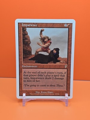 🔴🔴🔴 2001 MAGIC THE GATHERING IMPATIENCE 7TH EDITION UNPLAYED 🔴🔴🔴 | eBay