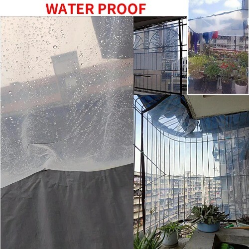 Transparent Rainproof PE Film Waterproof Shed Balcony Garden Plant ...