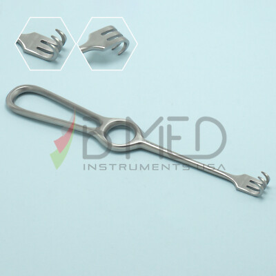 OR Grade Volkman Retractor 3 Sharp Prongs Ring Handle 8 3/4" Orthopedic ...