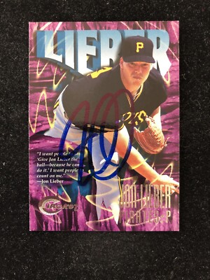 JON LIEBER 1997 CIRCA AUTOGRAPHED SIGNED AUTO BASEBALL CARD PIRATES 4 ...