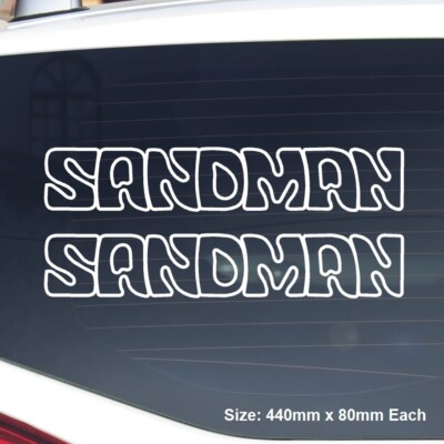SANDMAN Sticker Decal LARGE 440mm Holden Ute Car Van Workshop Vinyl ...