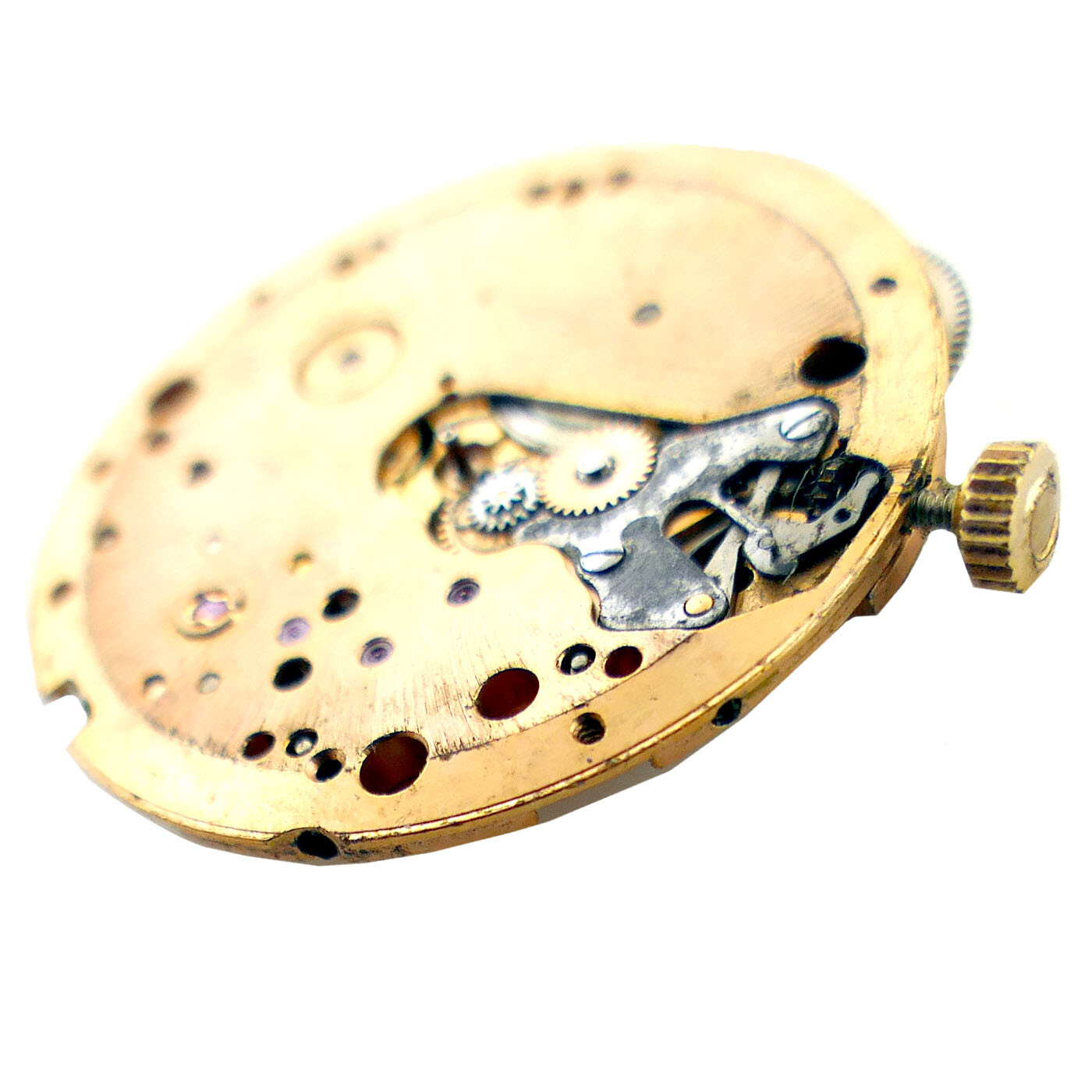 OMEGA DE VILLE 24 JEWELS .711 WATCH DIAL AND MOVEMENT FOR PARTS OR ...