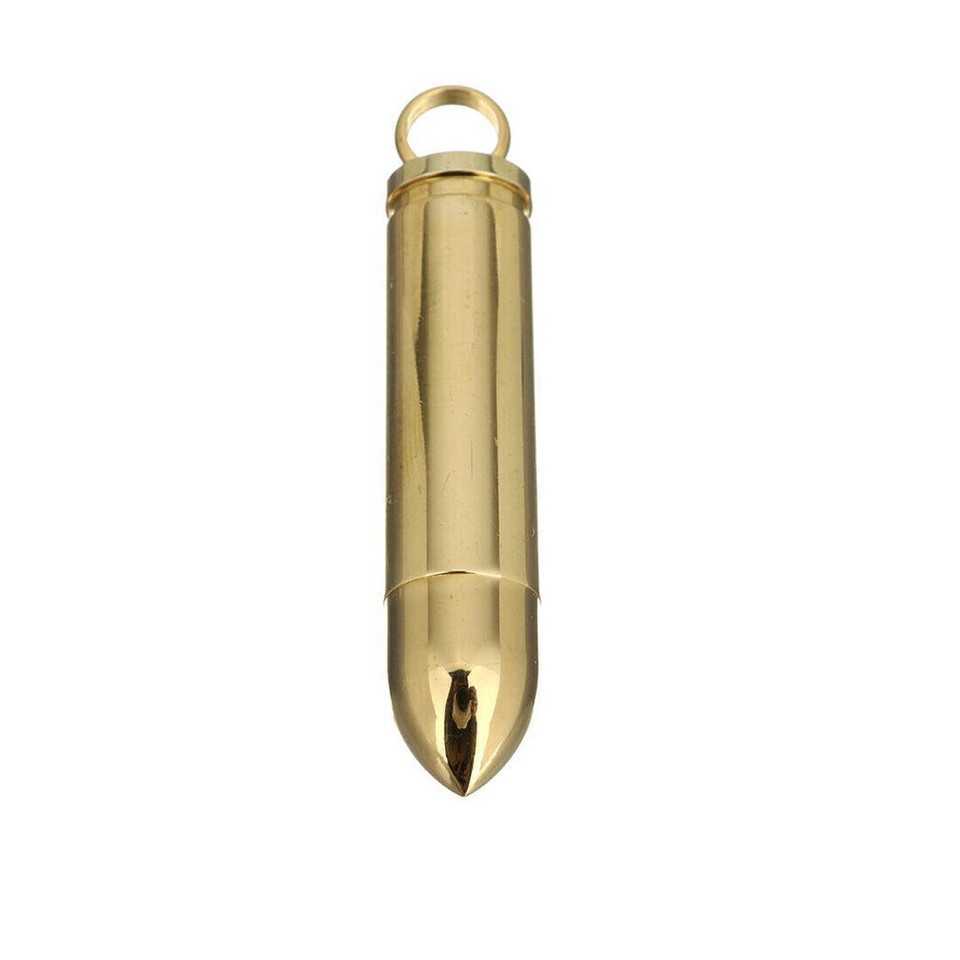 Bullet Urn Necklace Container Pendant Stainless Steel Tube Keepsake ...