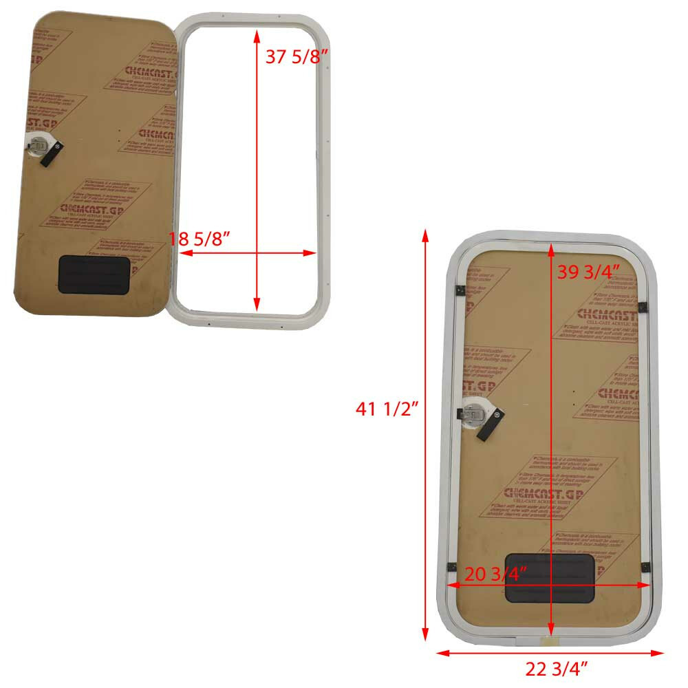 Robalo Boat Console Door 31-13335 | R300 Off White 41 1/2 Inch Aluminum ...