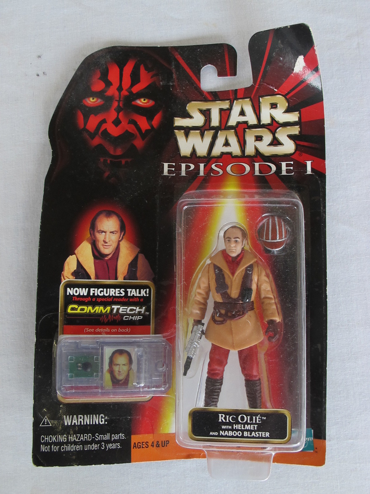 STAR WARS EPISODE 1 RIC OLIE New in blister pack With Helmet and Naboo ...