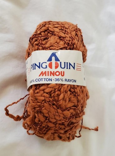 Pingouin (Penguin) Minou 8 Balls Cotton Rayon Ball Yarn 75 Yds Color 17 ...