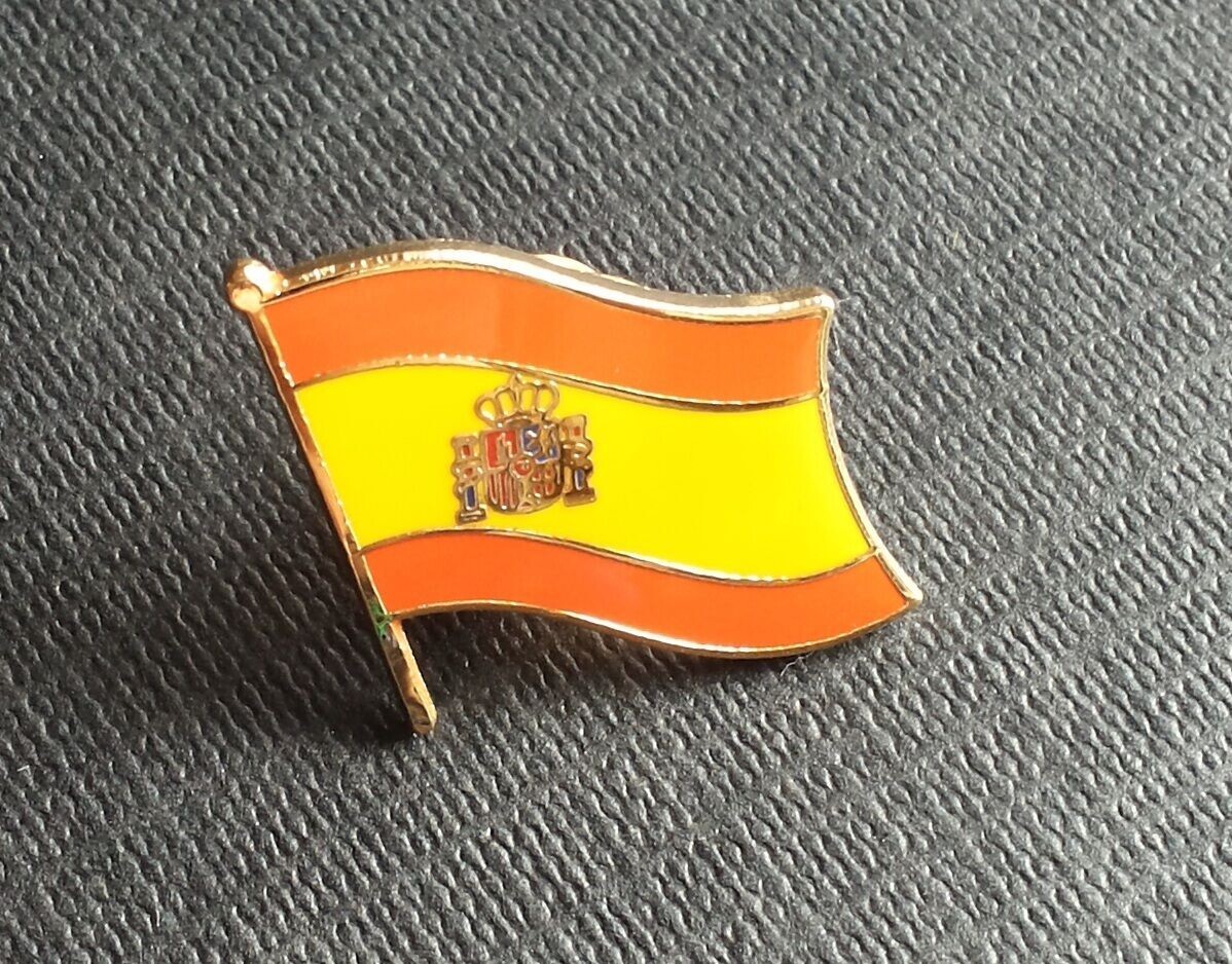 Beautiful Metal Distinctive Spanish Flag Pin | eBay